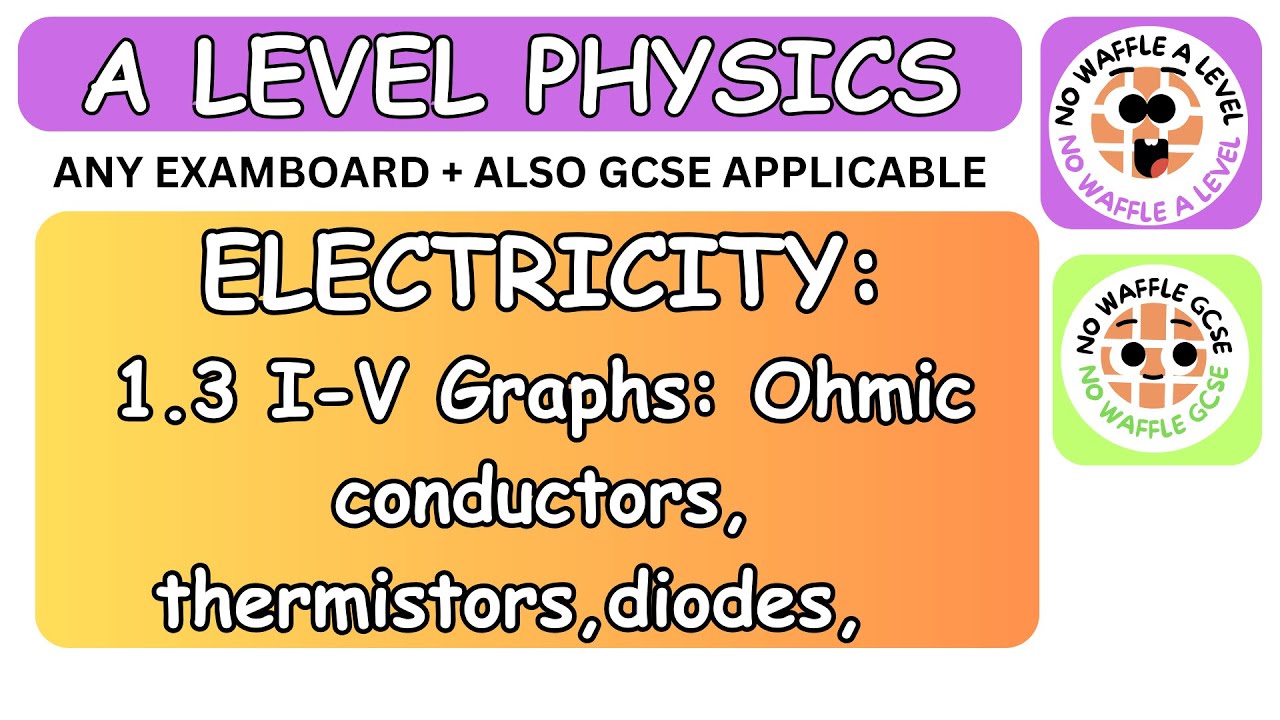 A Level Physics: ELECTRICITY: PT3 - IV-Graphs, Ohmic conductors ...