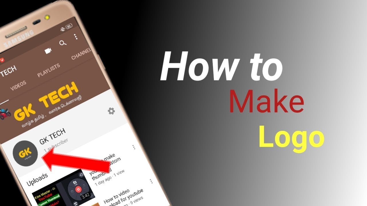 How to create logo for youtube channel | TAMIL TECH BOSS - YouTube