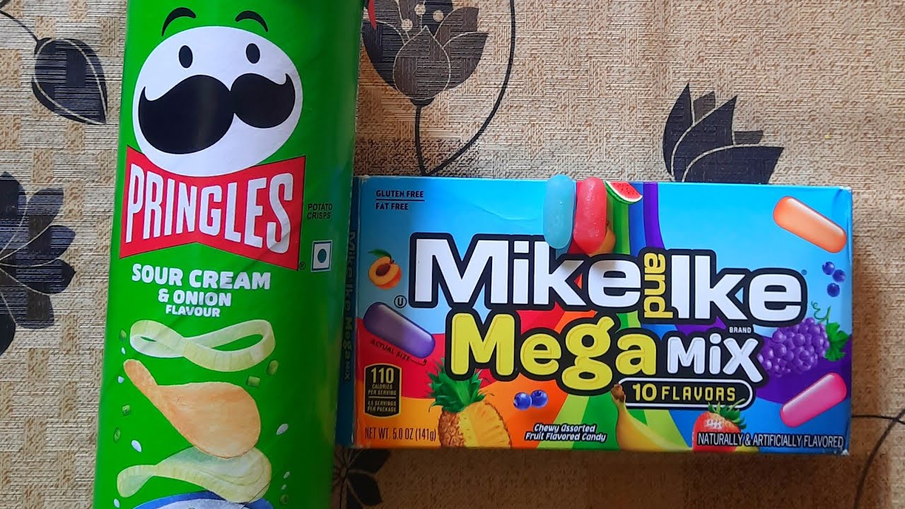 Pringles Sour Cream & Onion Mike and Ike Megamix Caribbean Punch and ...