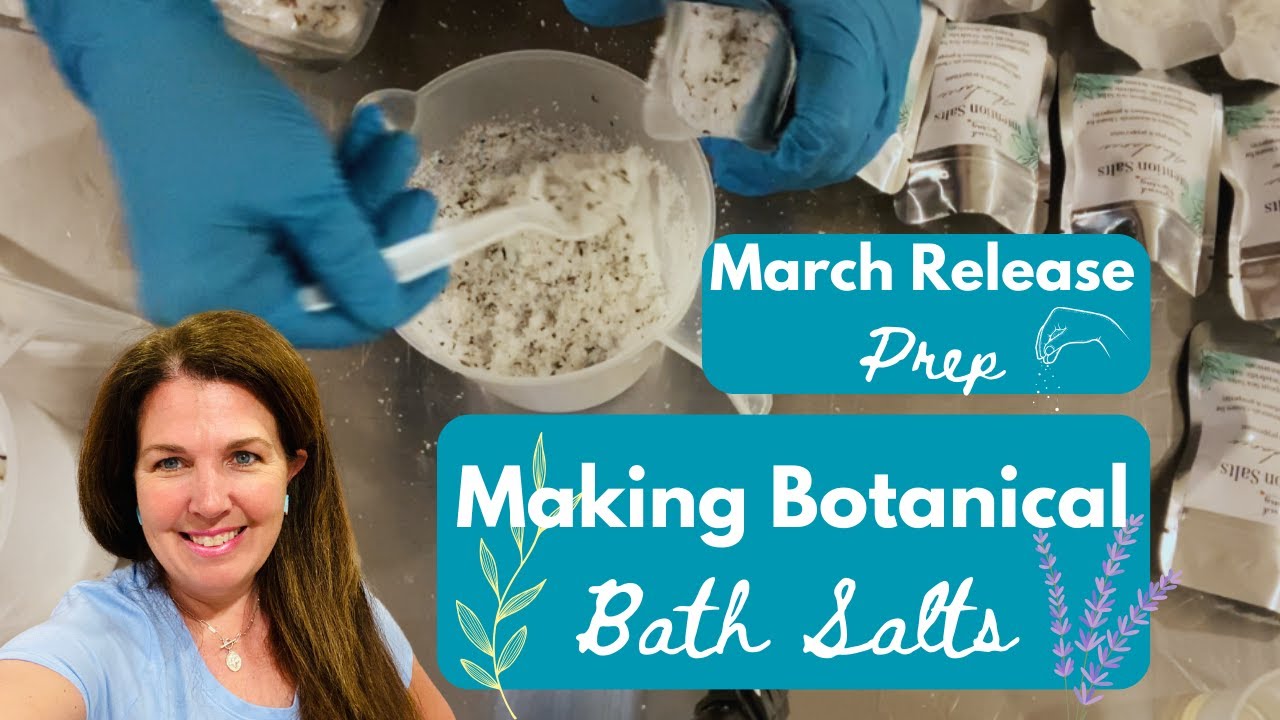 Making botanical bath salt Soak | Soap making business - YouTube