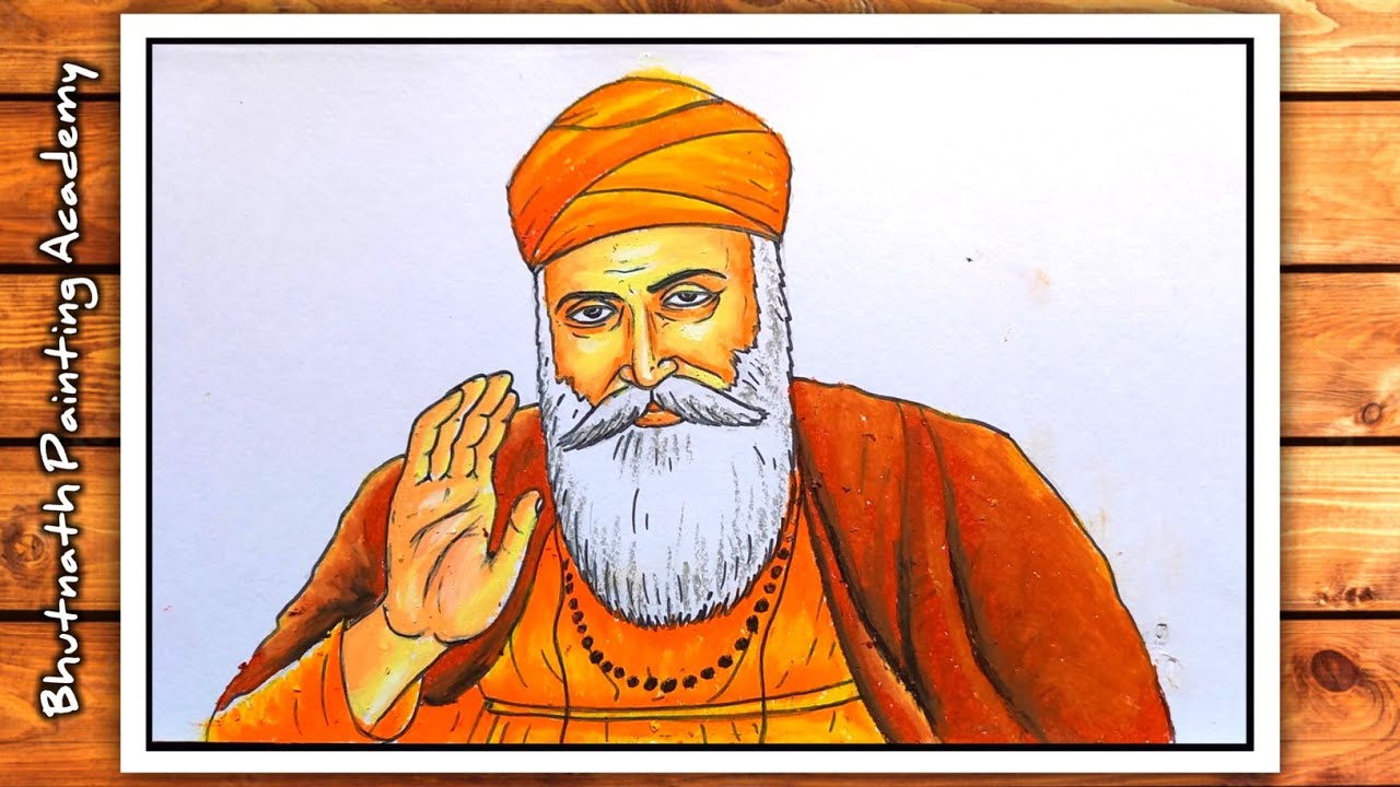 Guru Nanak Dev Ji Drawing With Oil Pastels YouTube guru-nanak-dev-ji-drawing-with-oil-pastels-youtube