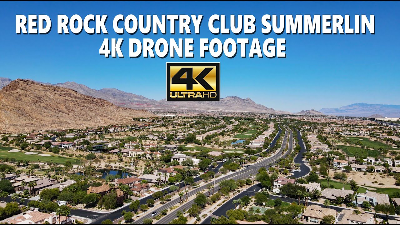 Red Rock Country Club Summerlin 4K Drone Footage - YouTube