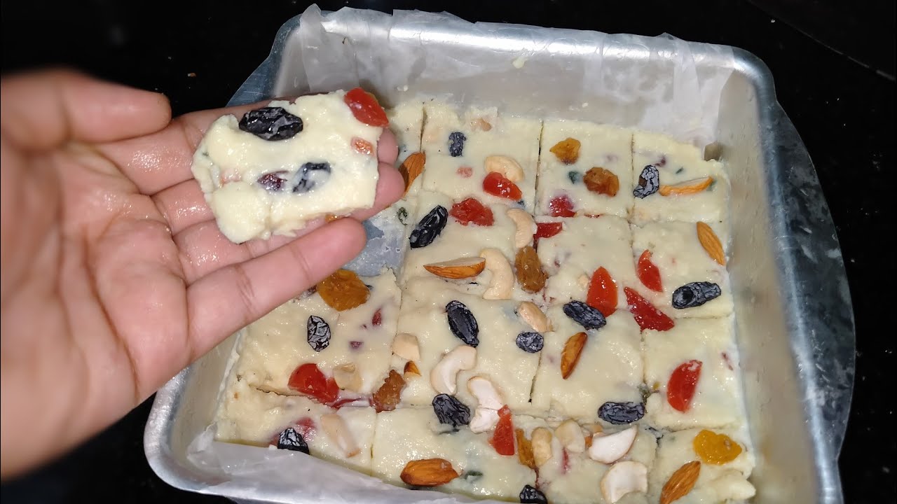 How to make Milk powder Fruit Fudge || by Shini's kitchen - YouTube