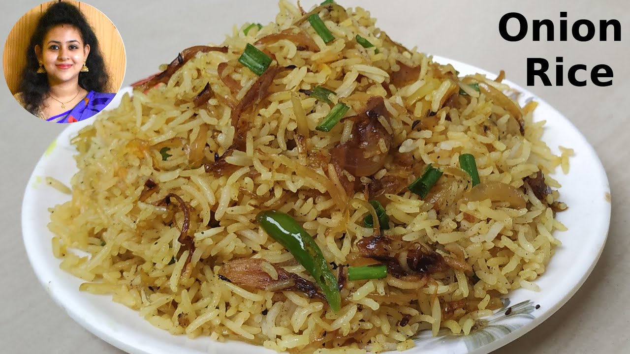 Simple onion rice recipe | onion rice recipe | onion rice | Quick Fried ...