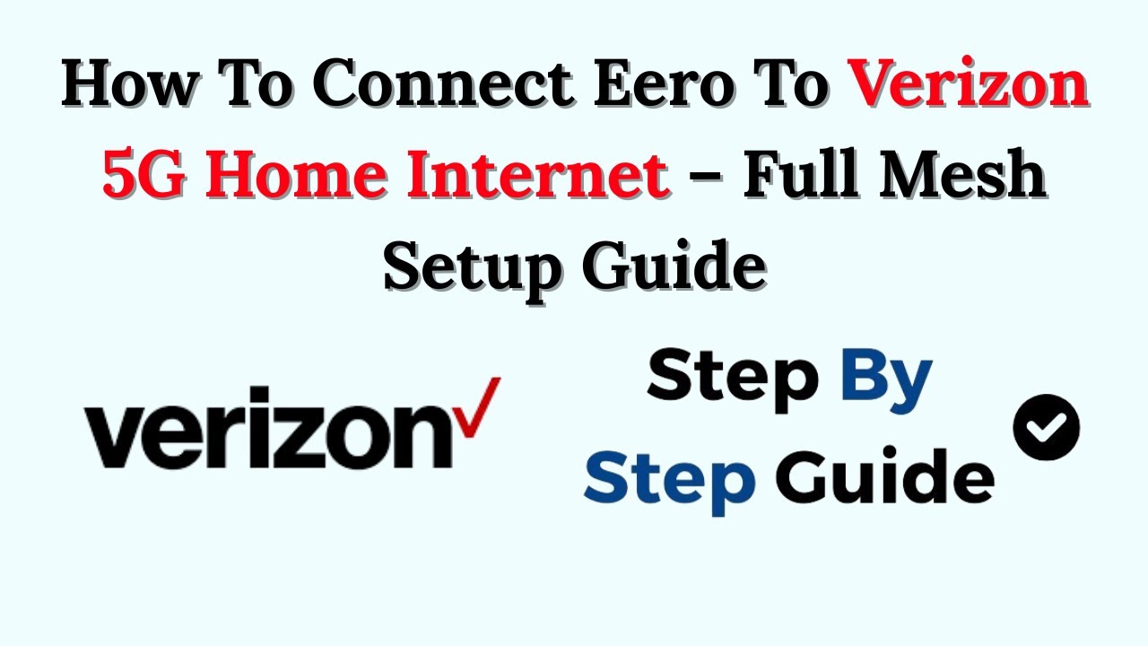 How To Connect Eero To Verizon 5G Home Internet – Full Mesh Setup Guide - YouTube