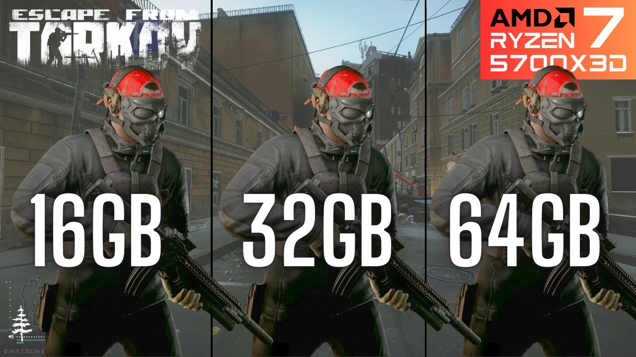 Does Ram Capacity Matter for 5700X3D in Tarkov 14.9.6? - YouTube