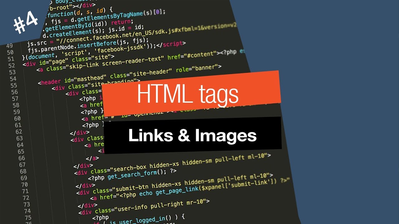 HTML tags links & images |ازاى تضيف لينك أو صورة للموقع بتاعك| html شرح ...
