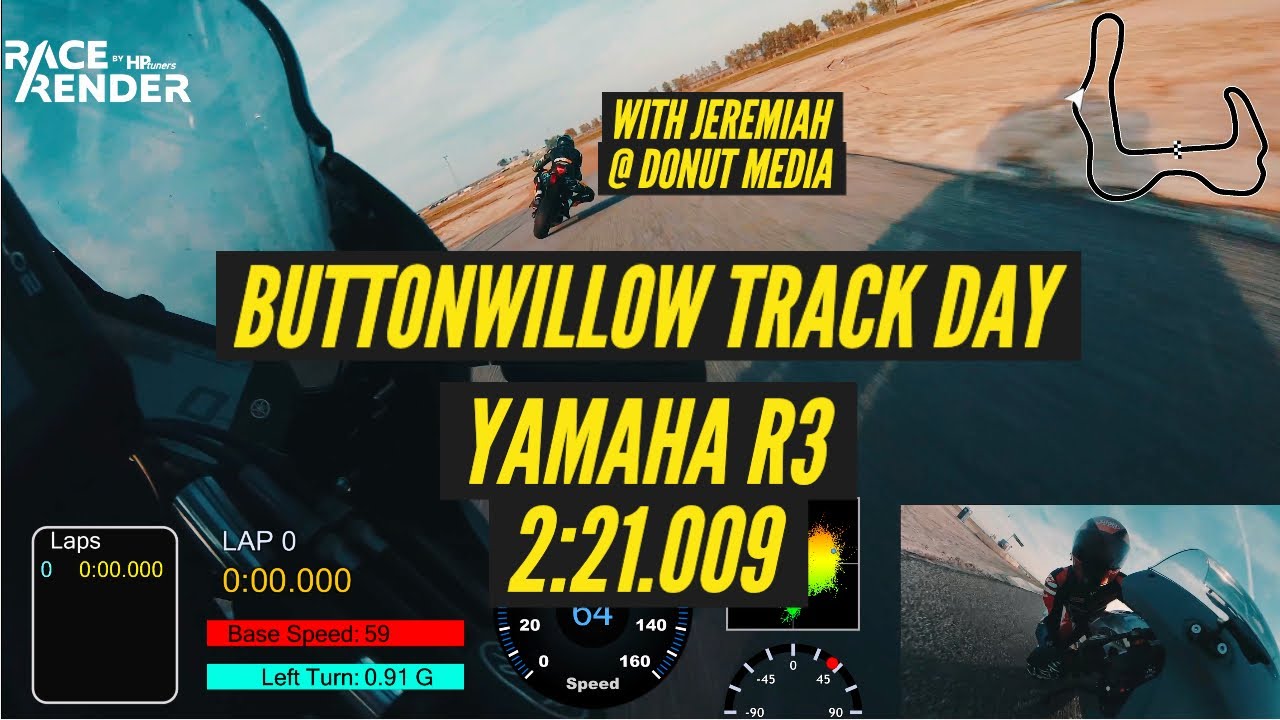 2020 Yamaha R3 | Buttonwillow 13 CW | TrackDaz | 2:21.009 - YouTube