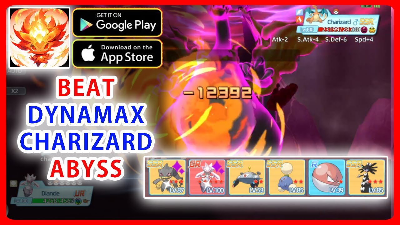 Elf Explorer - Defeat boss Charizard Dynamax Abyss with this team - YouTube