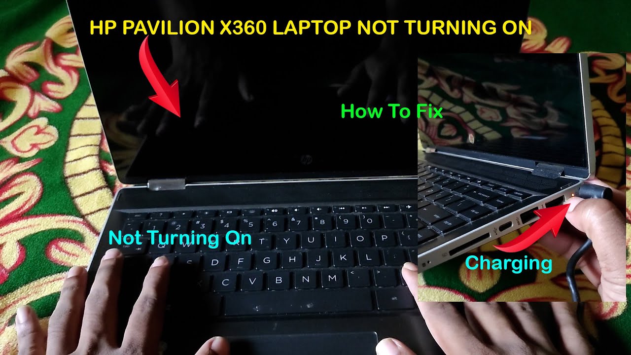 Fixing Hp Pavilion X360 Laptop Not Turning ON Problem - YouTube