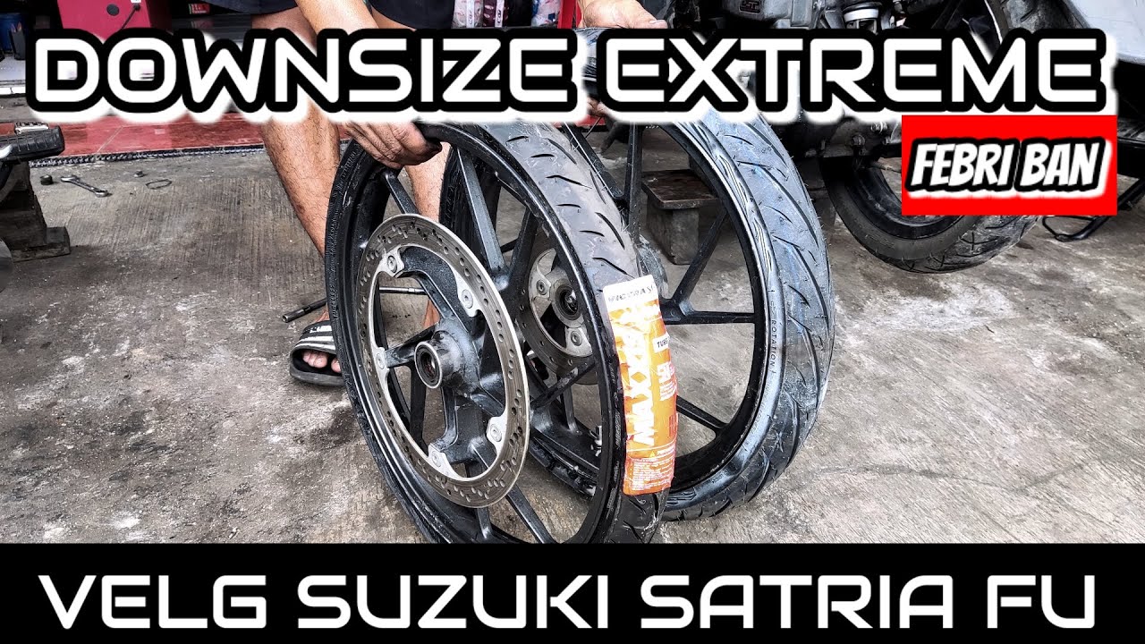 Downsize Ban Velg Racing Satria Fu | Febri Ban Kudus - YouTube