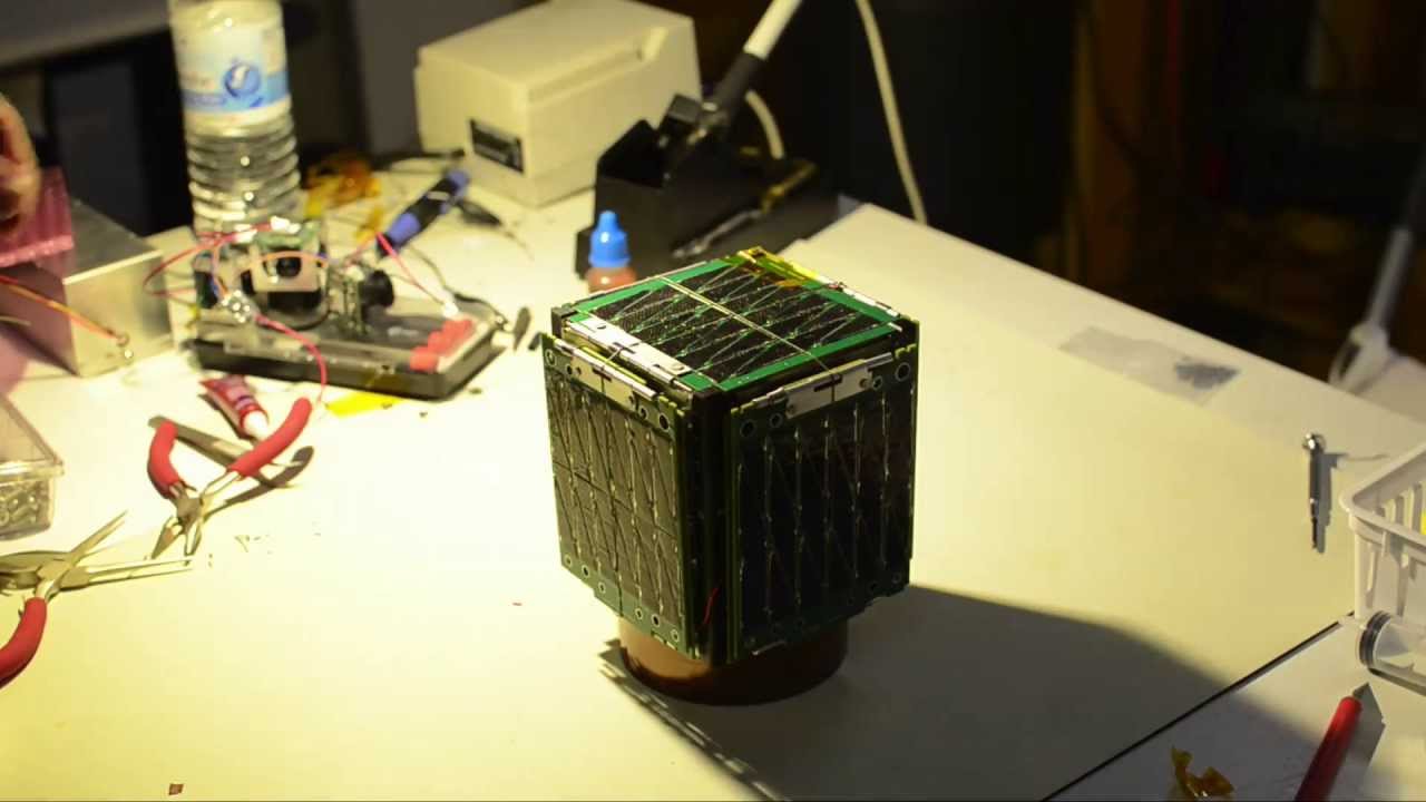 SkyCube Solar Panel Deployment Test - YouTube