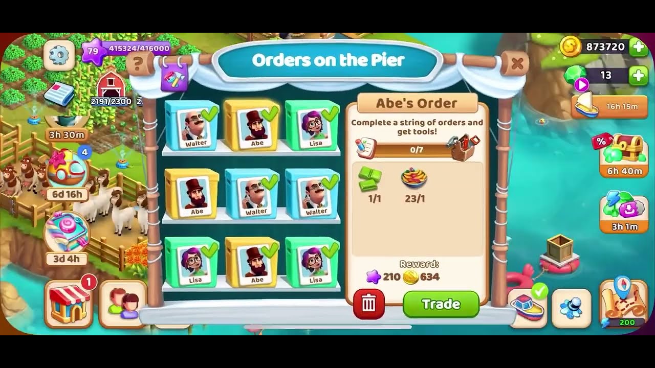 Funky Bay new level start 80 level playing - YouTube