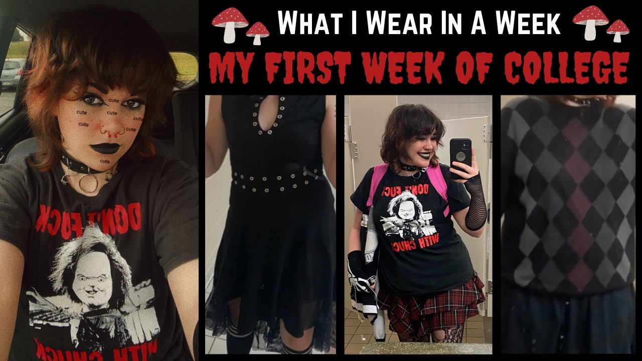 What I Wore To My First Week Of College || Emo, Alternative, Grunge ...