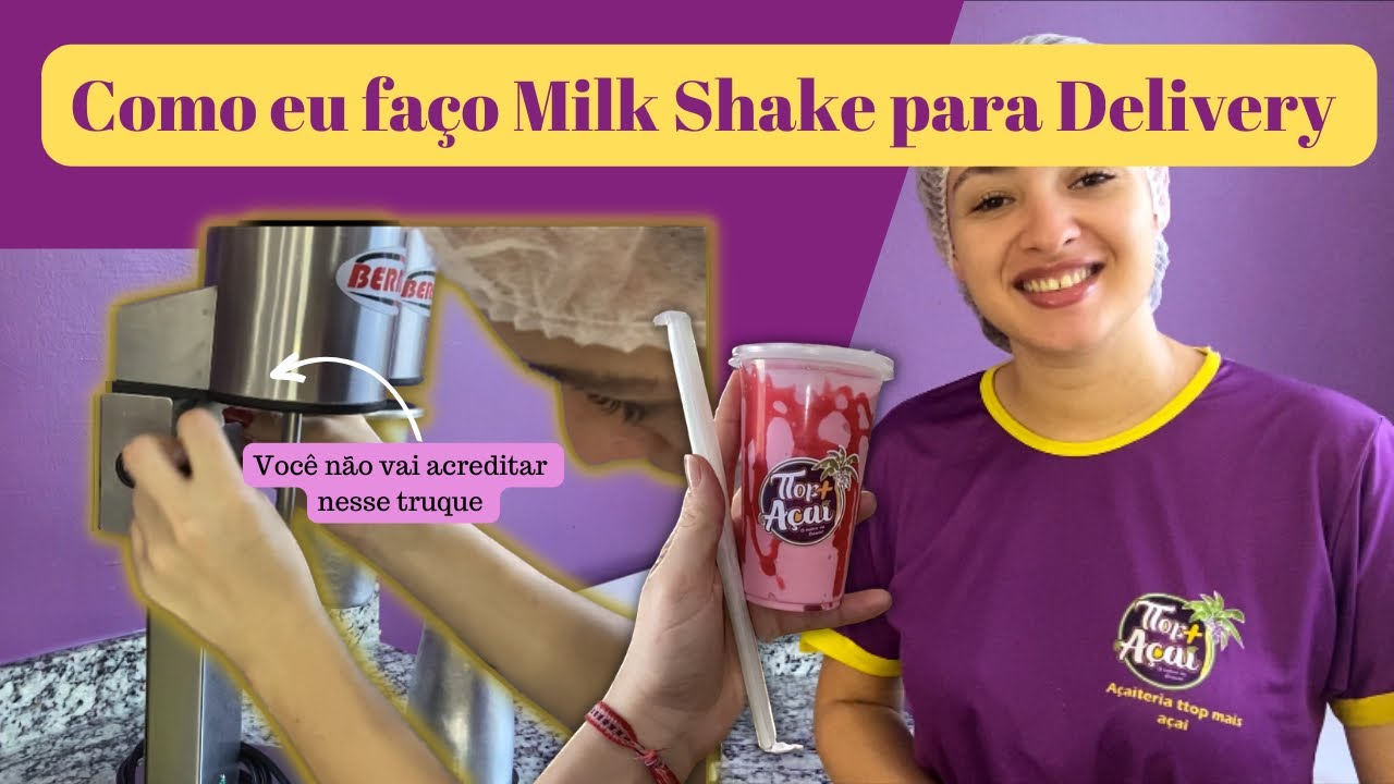 Como fazer milk-shake para delivery | Venda Mais Milk-shake - YouTube