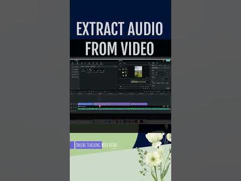 How to Extract AUDIO from VIDEO - YouTube