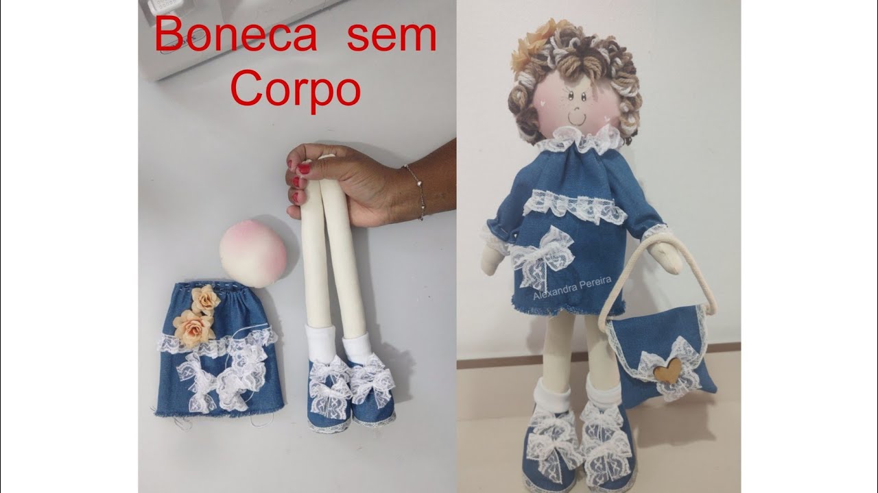 Boneca feita apenas com pernas sem corpo você vai se surpreender com a ...
