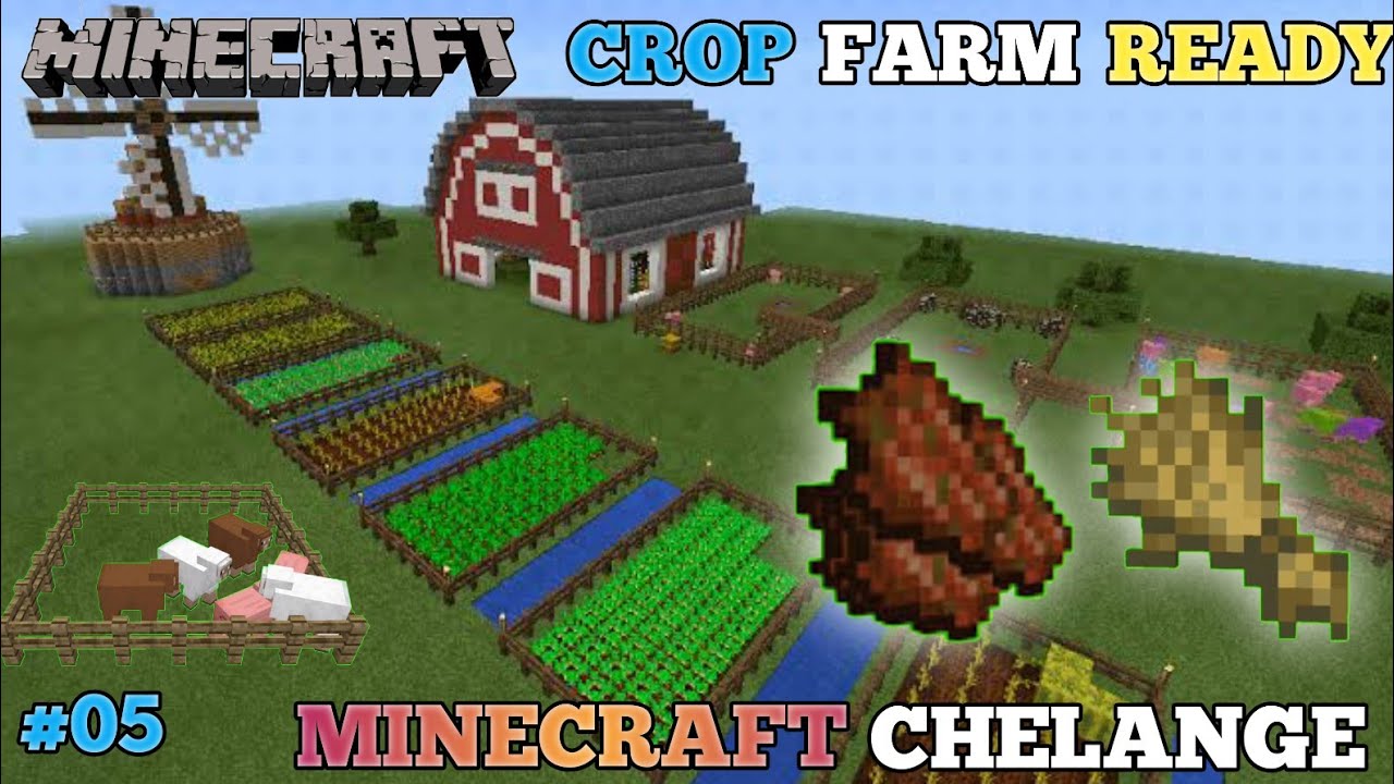 MINECRAFT GAME PLAY | MINECRAFT BUT CHALLENGE | MINECRAFT FARM | HOW TO ...