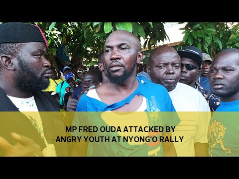MP Fred Ouda attacked by angry youth at Nyong'o rally - YouTube
