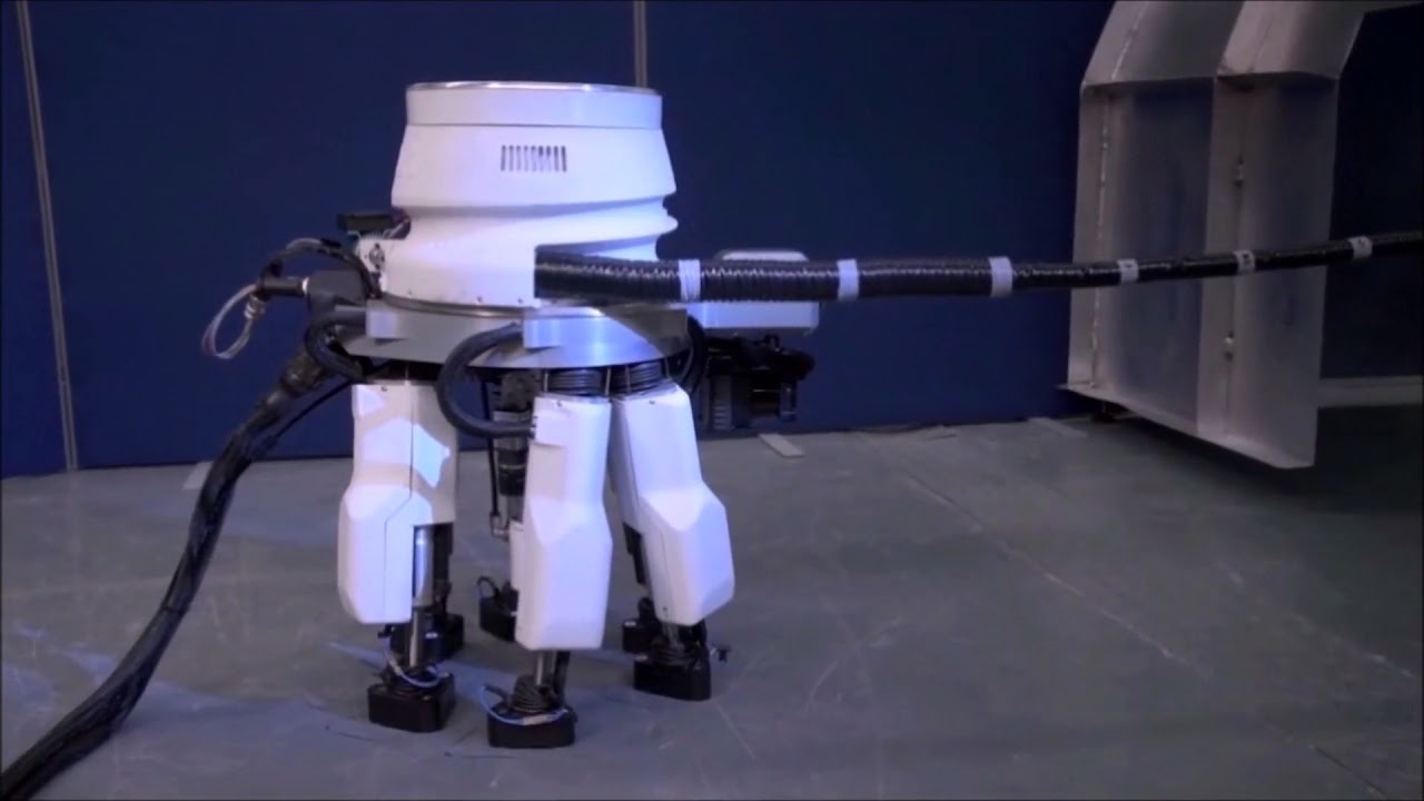 Walking Hexapod machine tool - YouTube