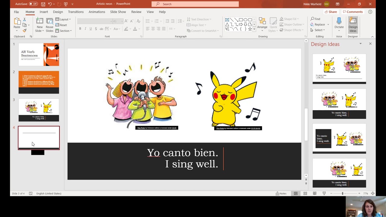 AR Verb Powerpoint - YouTube