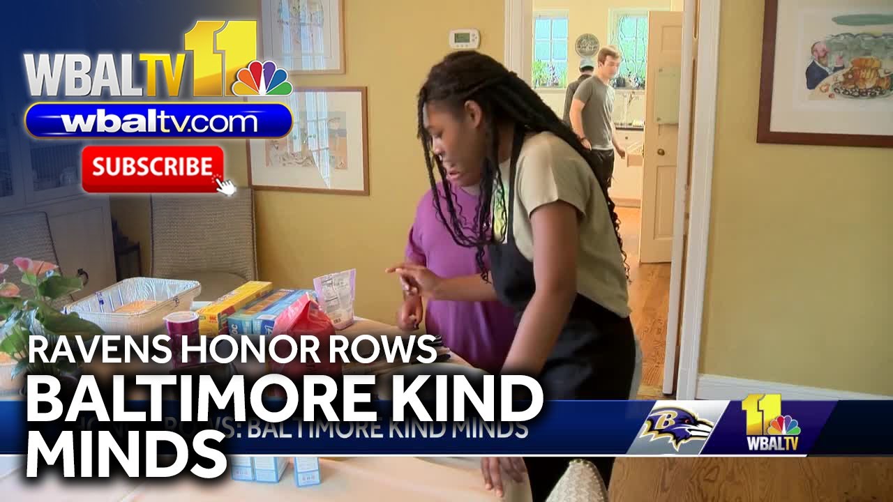 Ravens Honor Rows: Baltimore Kind Minds recognized - YouTube