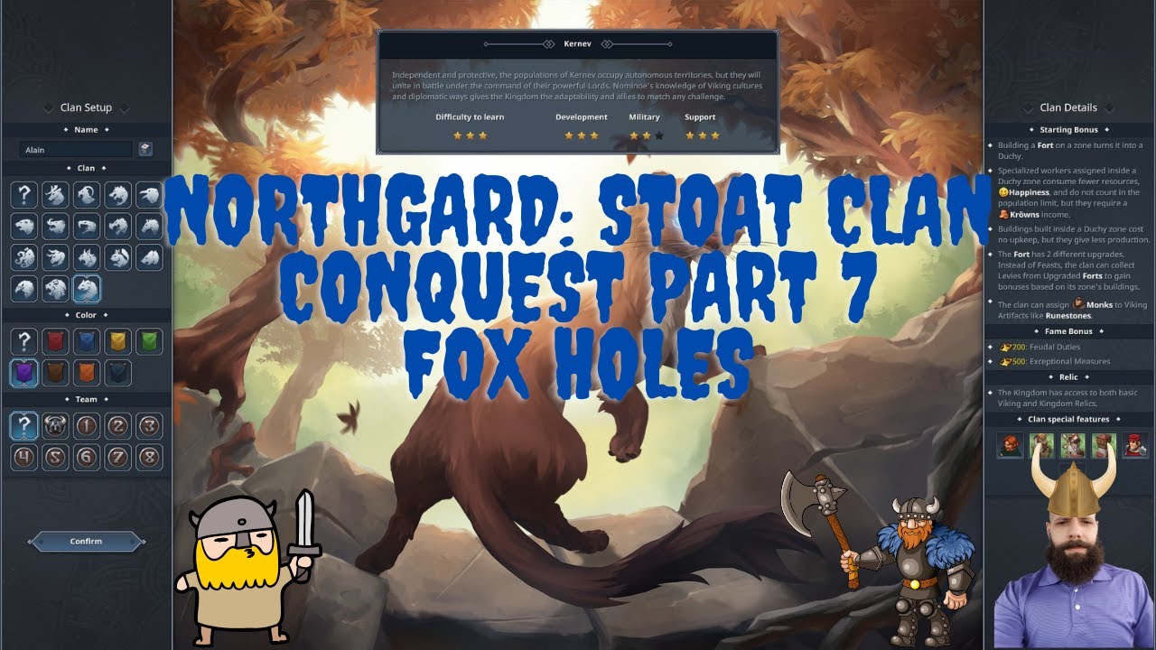 Northgard Kernev: Stoat Conquest 7 - Fox Holes - YouTube