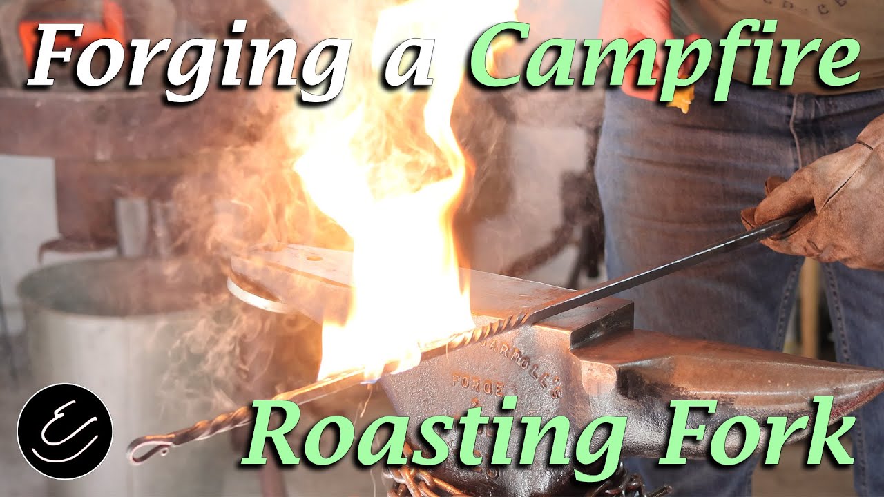 How to Forge a Campfire Roasting Fork - YouTube