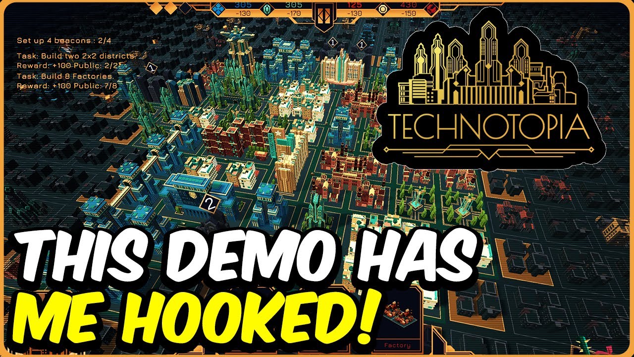 I'm going to waste so many hours on this. | Technotopia Demo - YouTube