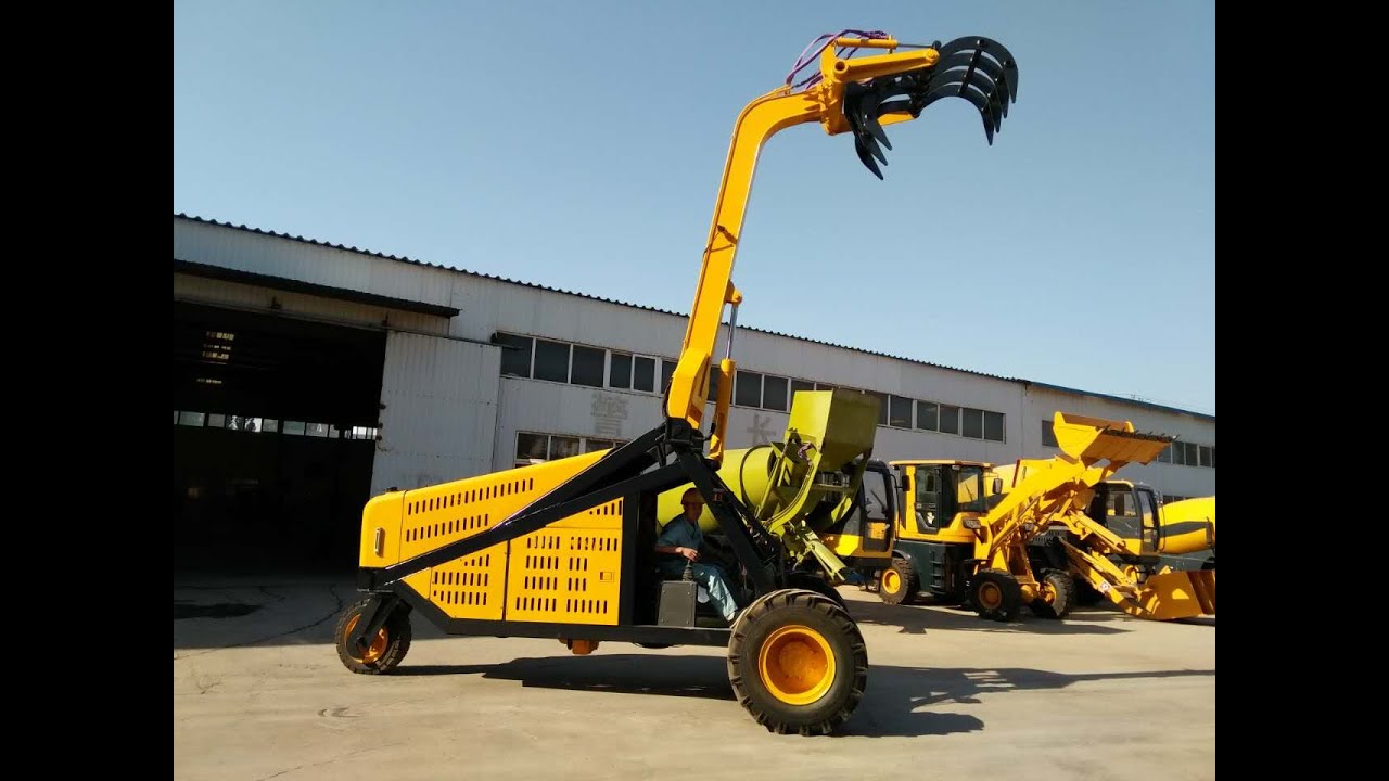 three wheeled sugarcane loader logger - YouTube