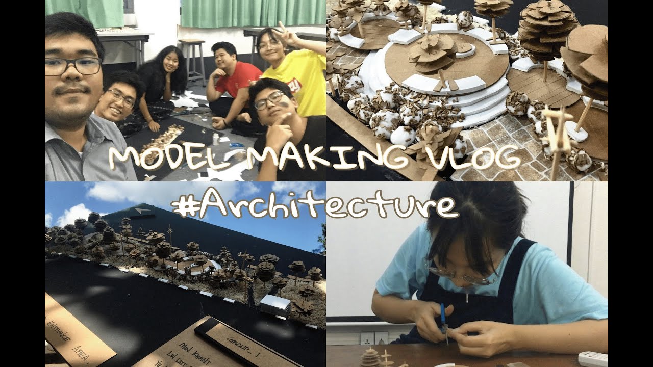 Model making Vlog(Landscape project) /Architecture Student/ University ...