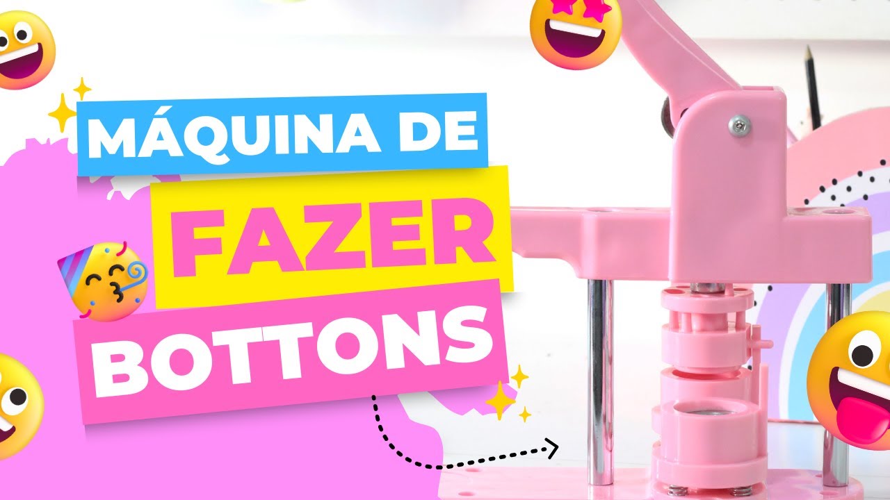 Máquina de fazer bottons | Lucrar com bottons | Maquina de bottons ...