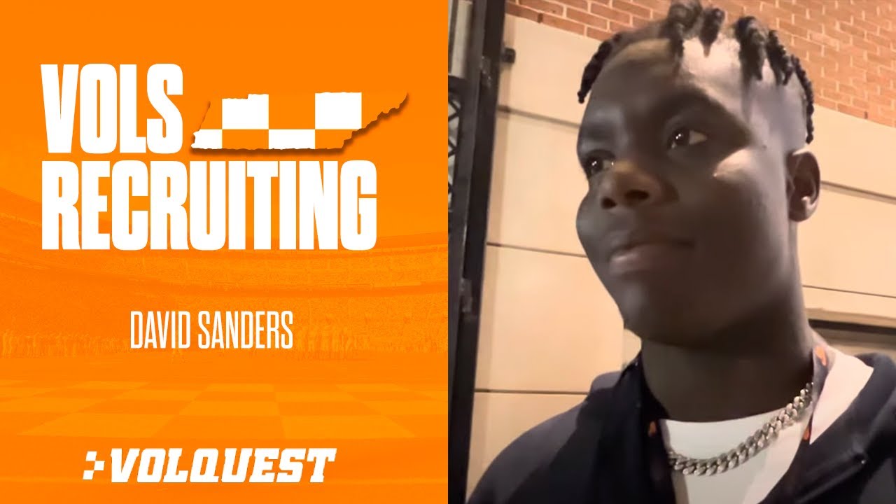 Tennessee football 5-star OT recruit David Sanders talks latest ...