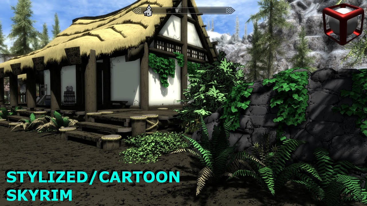 Transforming skyrim into a stylized/cartoon . part1 - YouTube