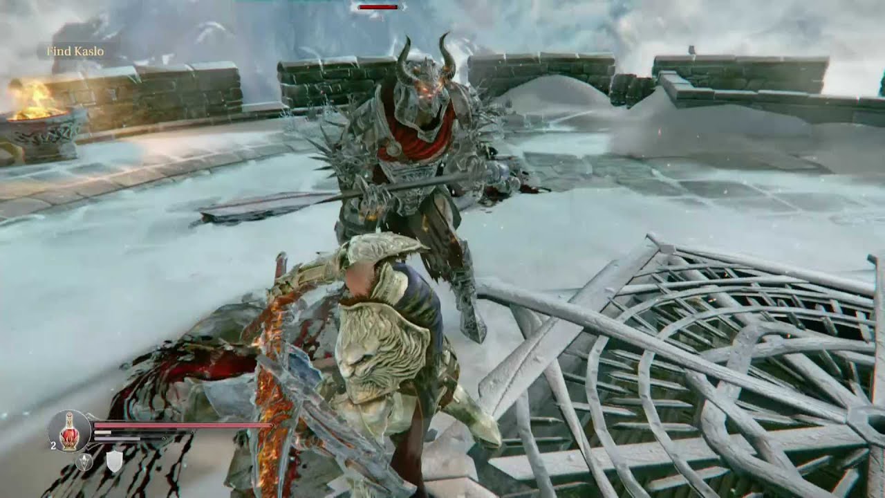 Lord of the Fallen Shield Bash and Strong Attack Combo - YouTube