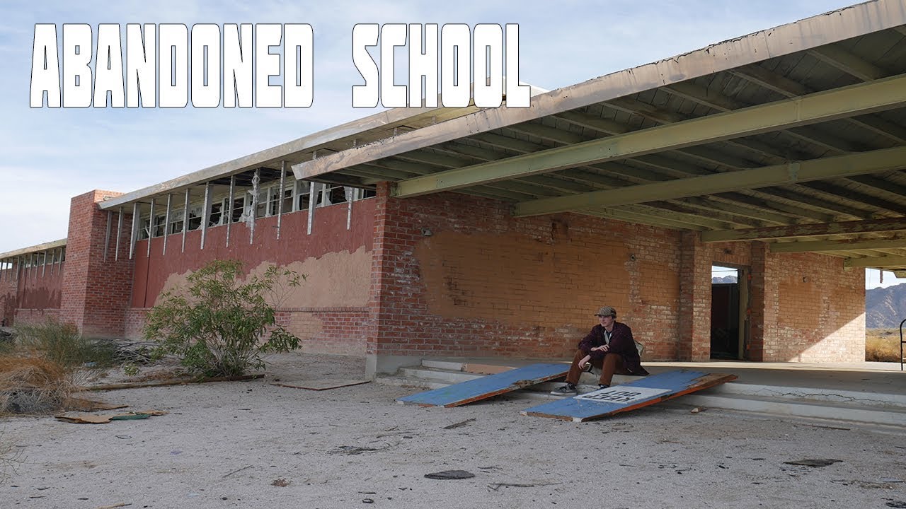 KICKED OUT! Abandoned School in the Desert - YouTube