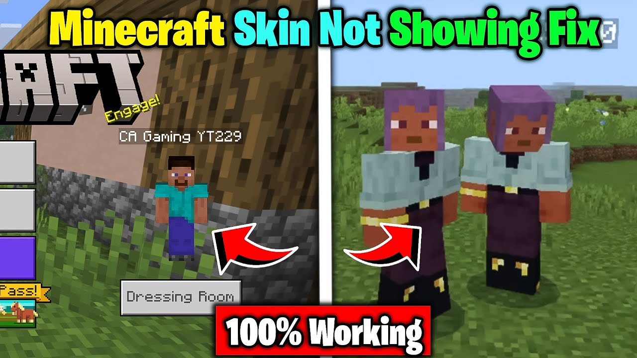 Minecraft Skin Not Showing Fix (100% Working) | 2025 - YouTube