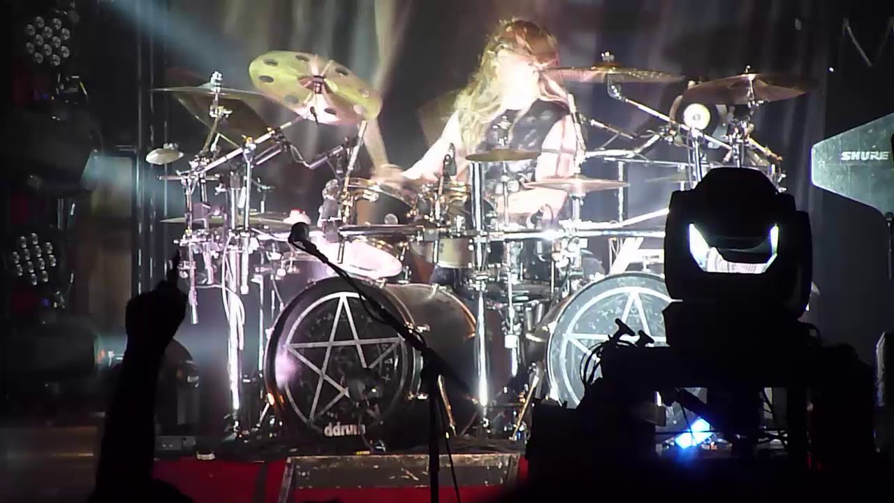 Kent Dimmel of In This Moment - Drum Solo Nov 4 2017 Calgary Alberta ...