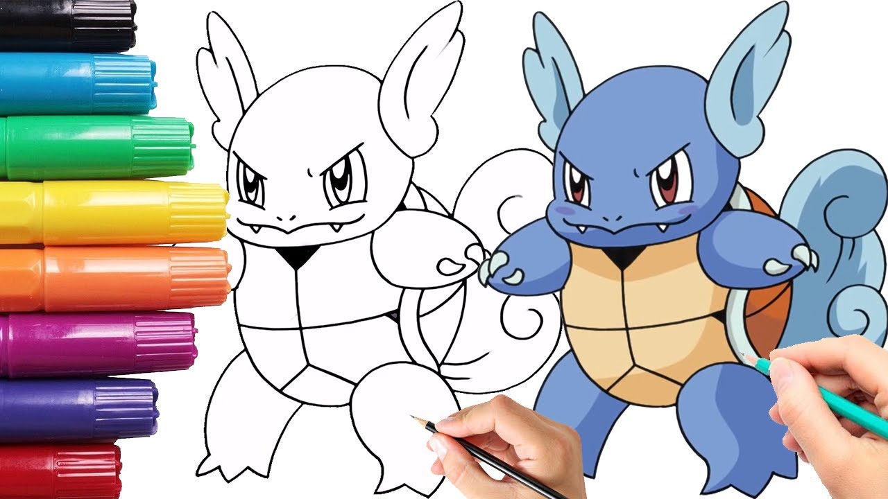 How to Draw Wartortle | Pokemon - YouTube