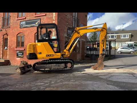 2000 JCB 803 Plus Excavator Stock No 4961 - YouTube