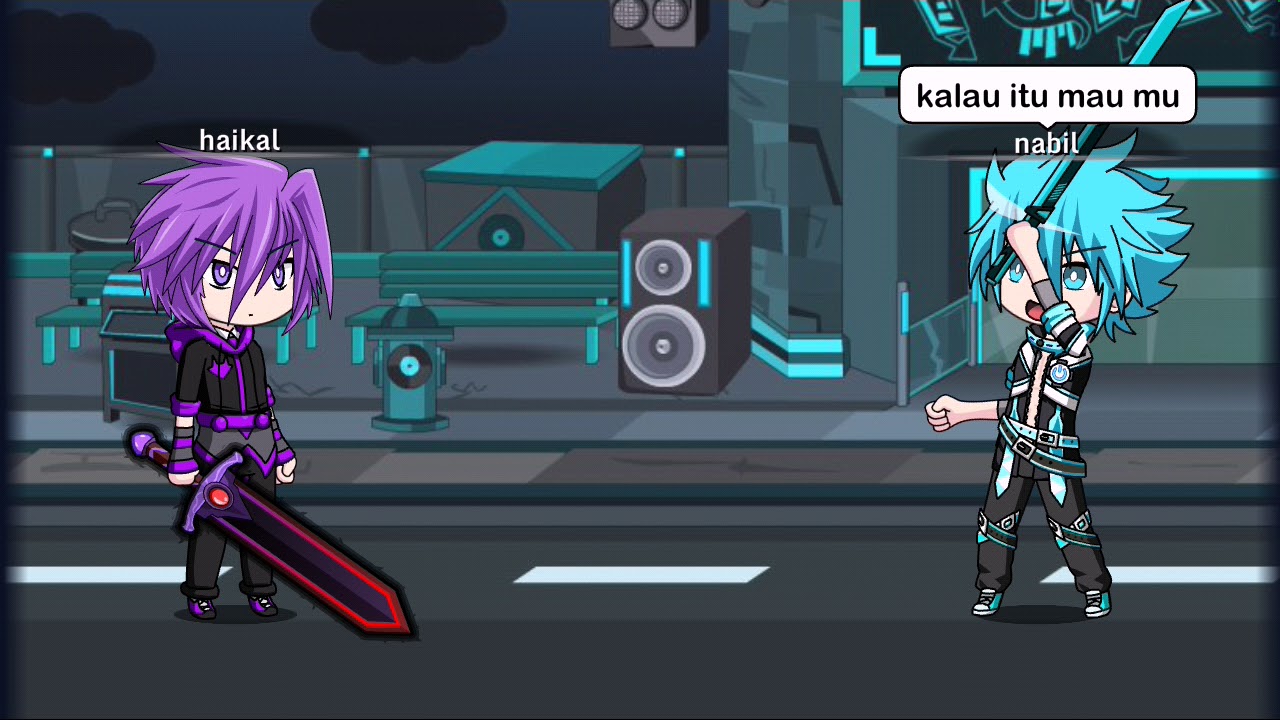 Haikal vs nabil (gacha studio) - YouTube