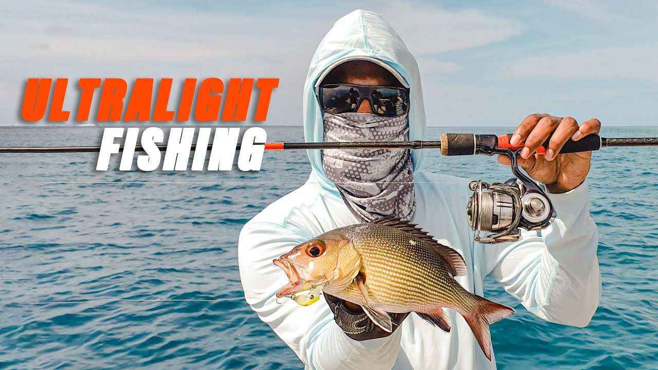 Ultralight Fishing on Boat - YouTube