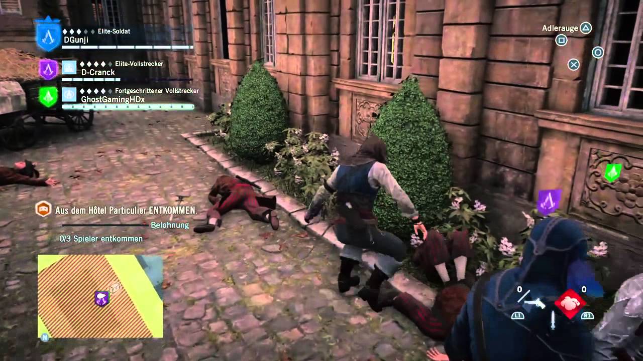AC Unity. Koop-Cutscenes. DGunji ¥ GhostgamingHdx ¥ D-Crank - YouTube