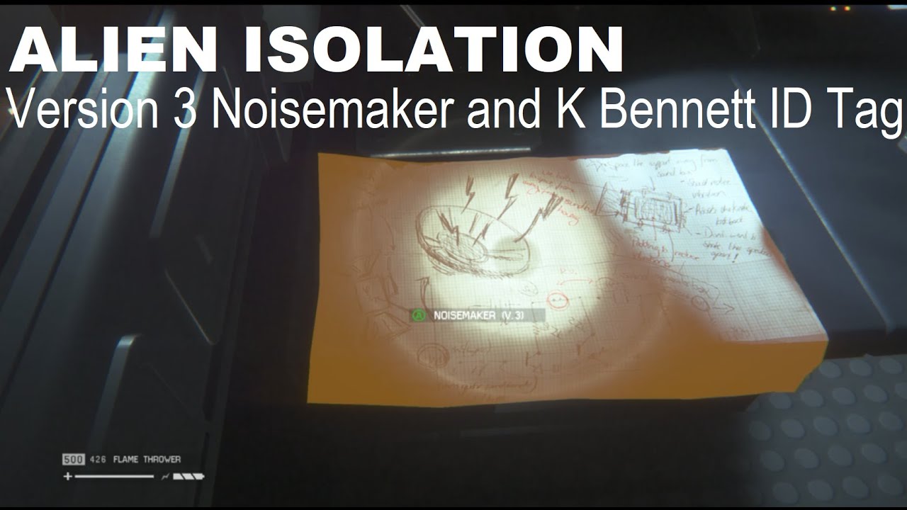 ALIEN ISOLATION Advanced Version 3 Noisemaker and K Bennett ID Tag ...