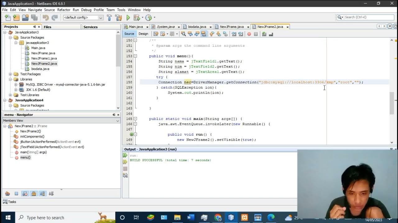 Tugas koneksi Java ke database mysql - YouTube
