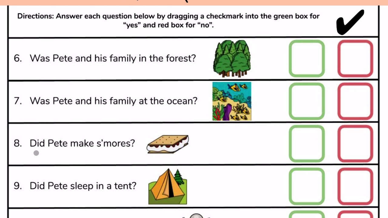 Pete the Cat Goes Camping Questions - YouTube