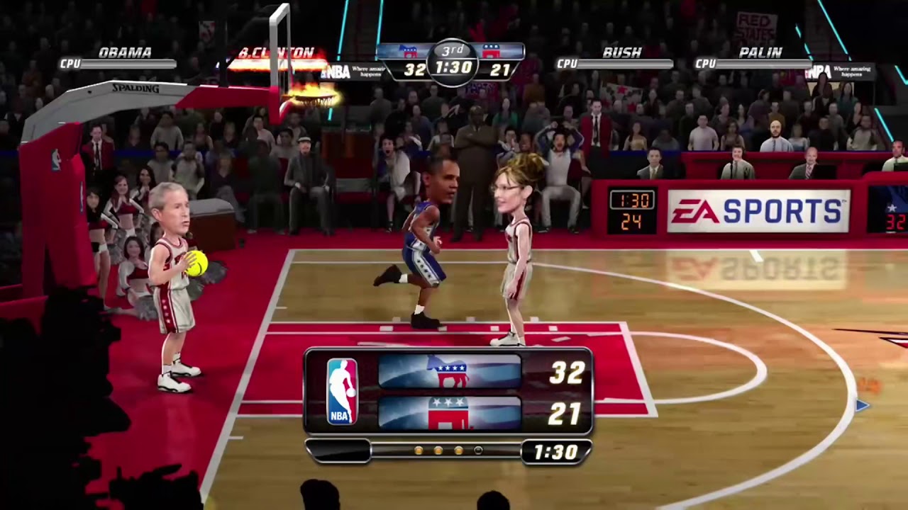 NBA JAM ON FIRE EDITION BARACK OBAMA XBOX ONE X GAMEPLAY - YouTube