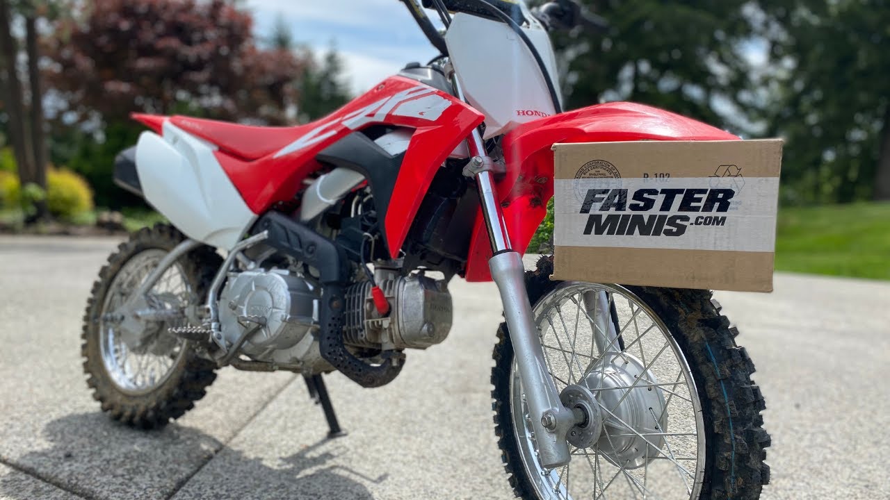 FIRST MODS For The CRF110...GAVIN ATE S**T!!! - YouTube