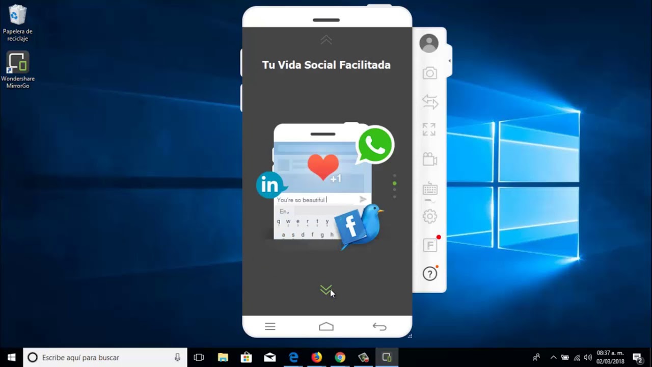 COMO INSTALAR MIRROR GO 2018 - 2019 totalmente gratis - YouTube