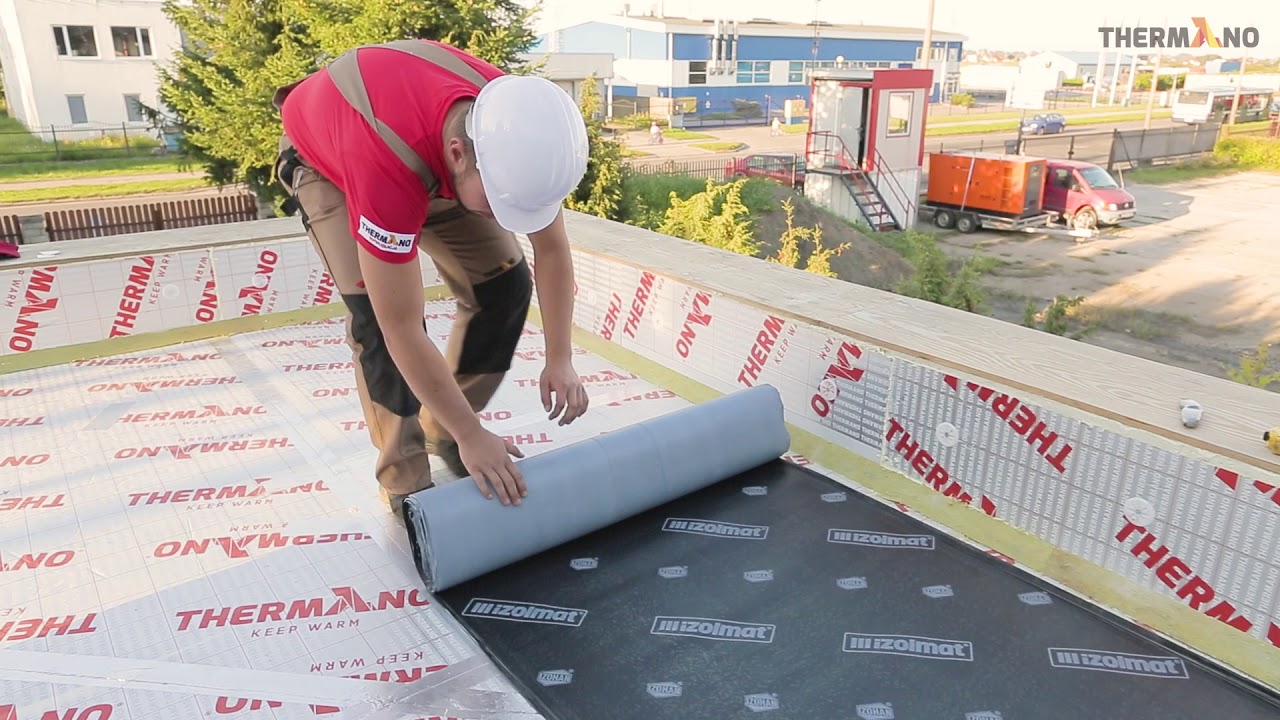 Two layers of Thermno PIR boards on an extensive green roof ...